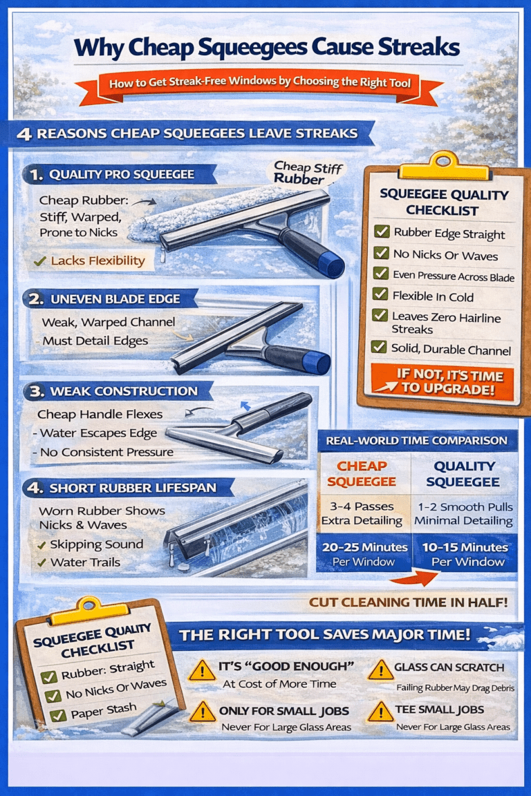 Why Cheap Squeegees Leave Streaks